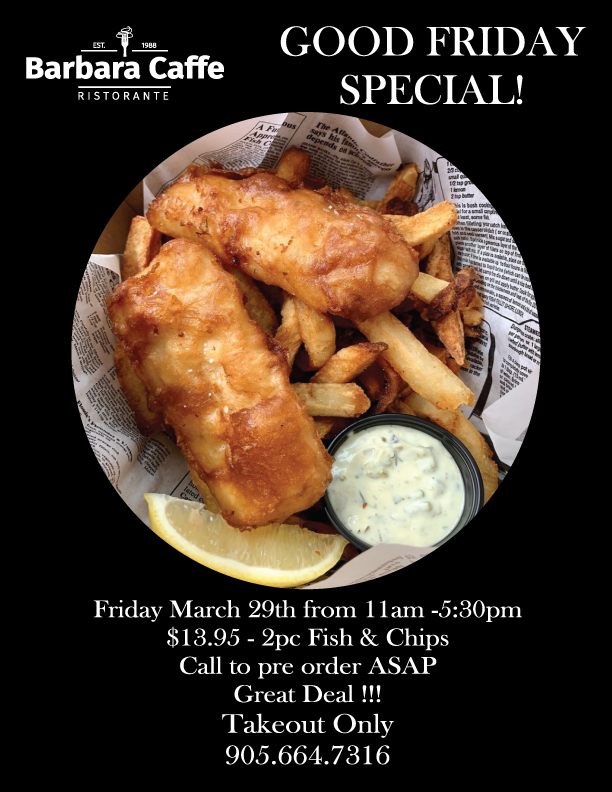 Barbara Caffe Ristorante – Fine Italian Food – EST. 1988